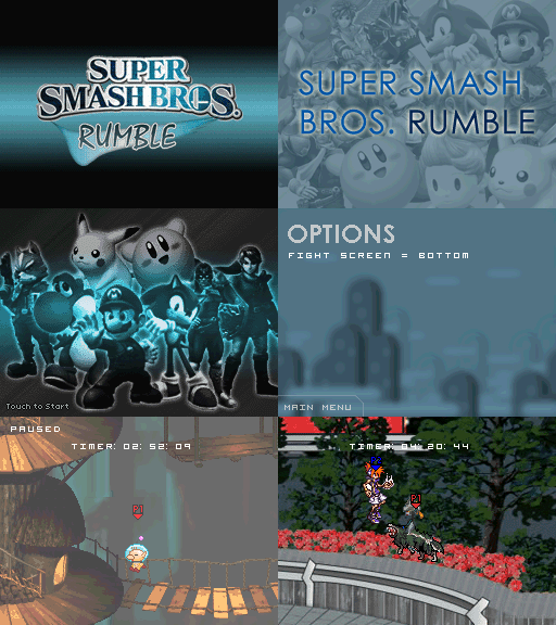 DS homebrew game - Super Smash Bros. Rumble DS Demo v0.7 - QuickJump