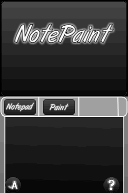 DS homebrew - NotePaint v1.0 - QuickJump